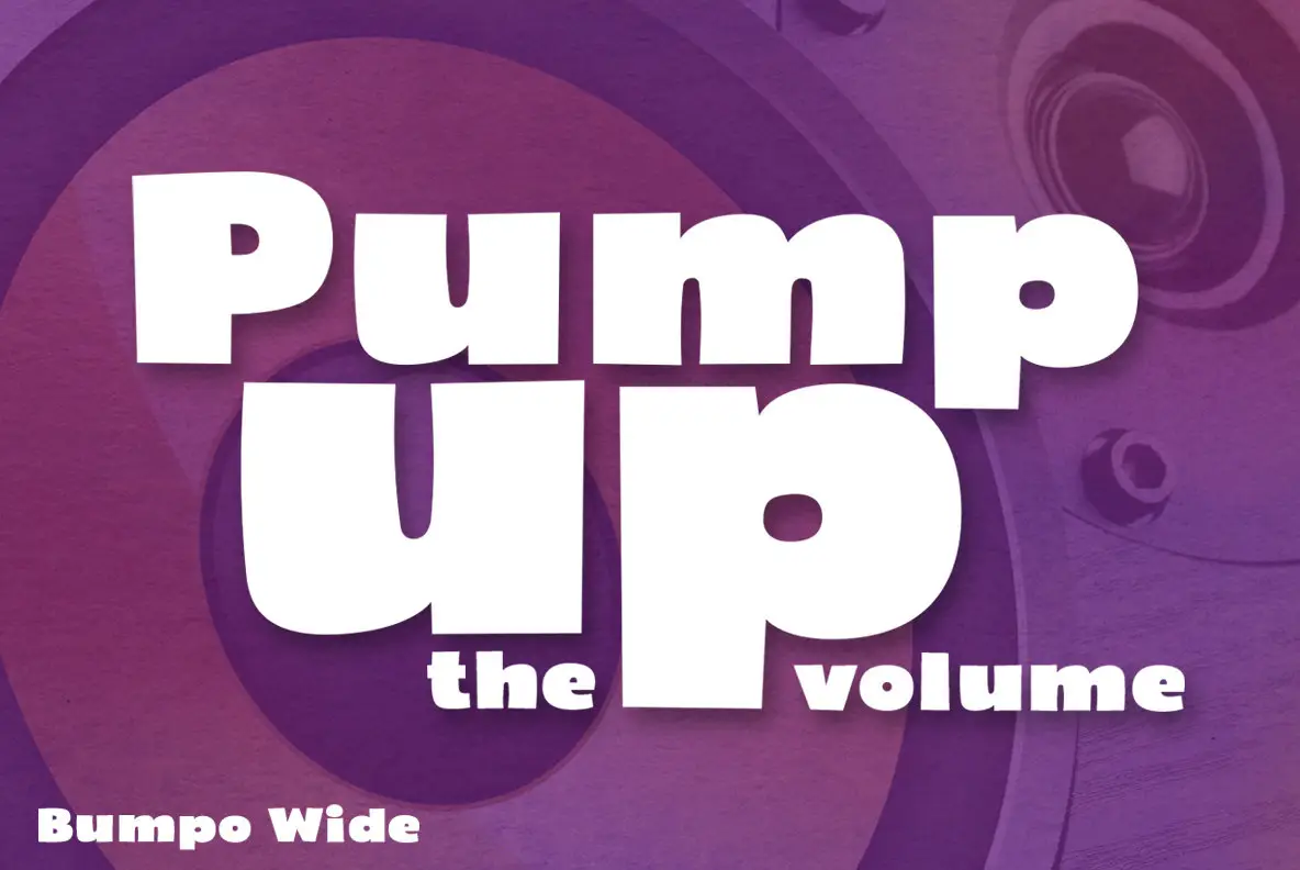 Bumpo Font - YouWorkForThem