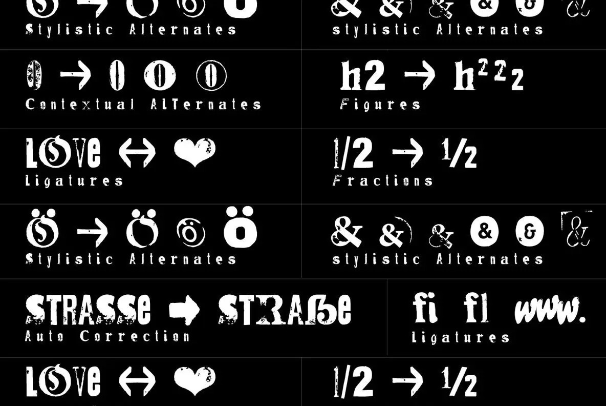 Hand Print Stamp Rough Font - FontPath