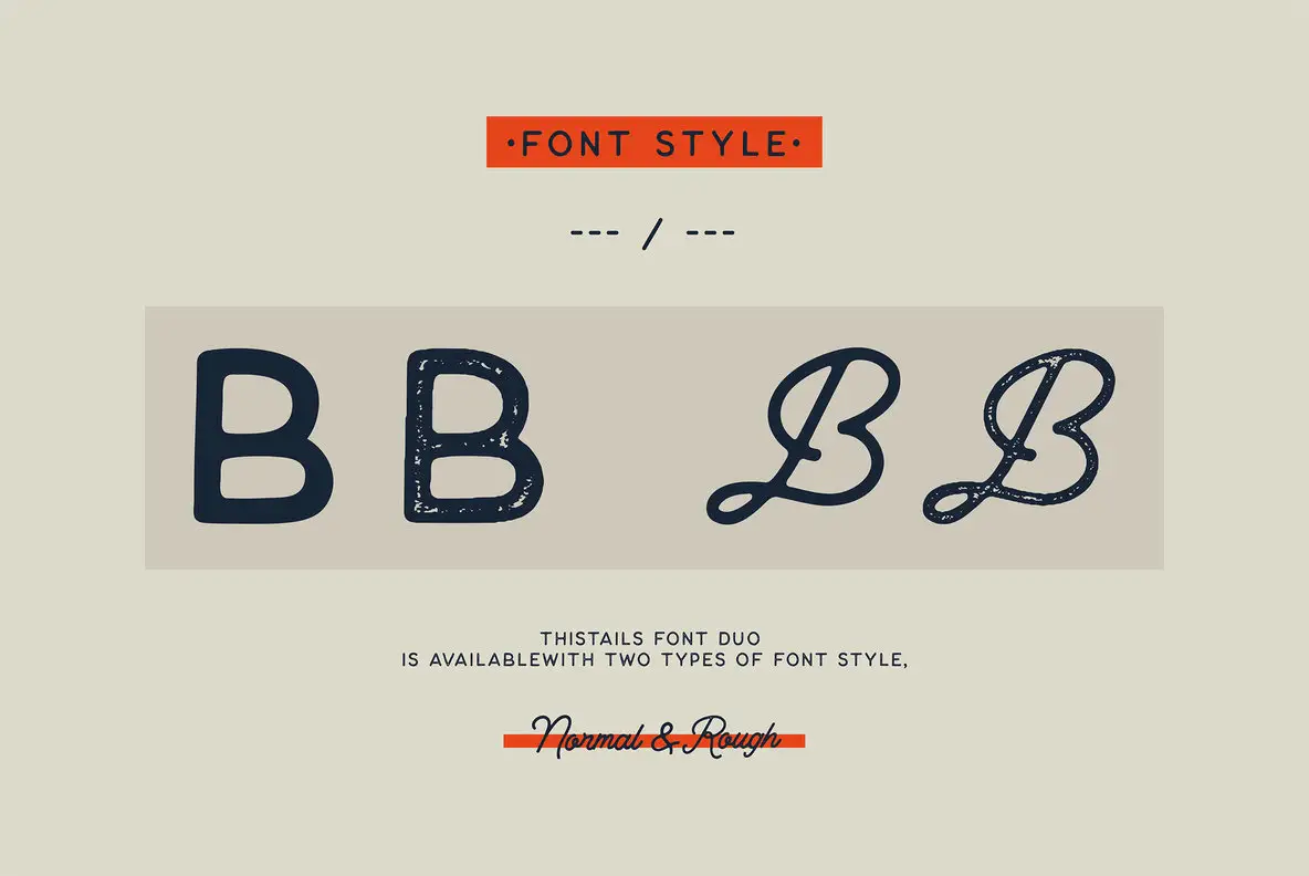 Thistails Font Duo Font - FontPath