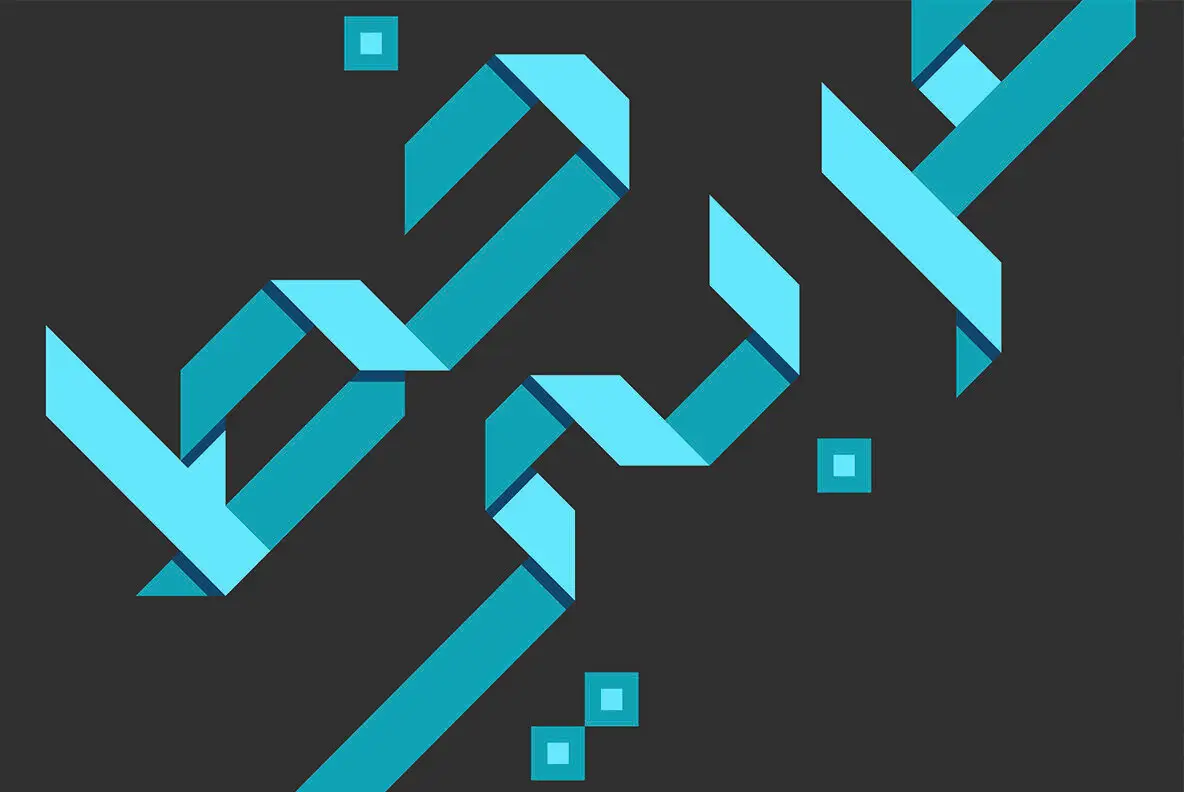 Origami Font - YouWorkForThem