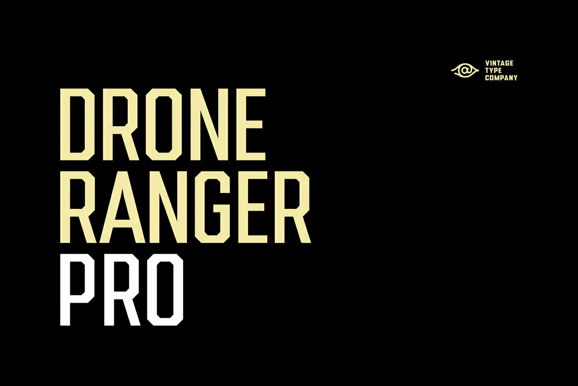 Drone Ranger PRO Font - YouWorkForThem