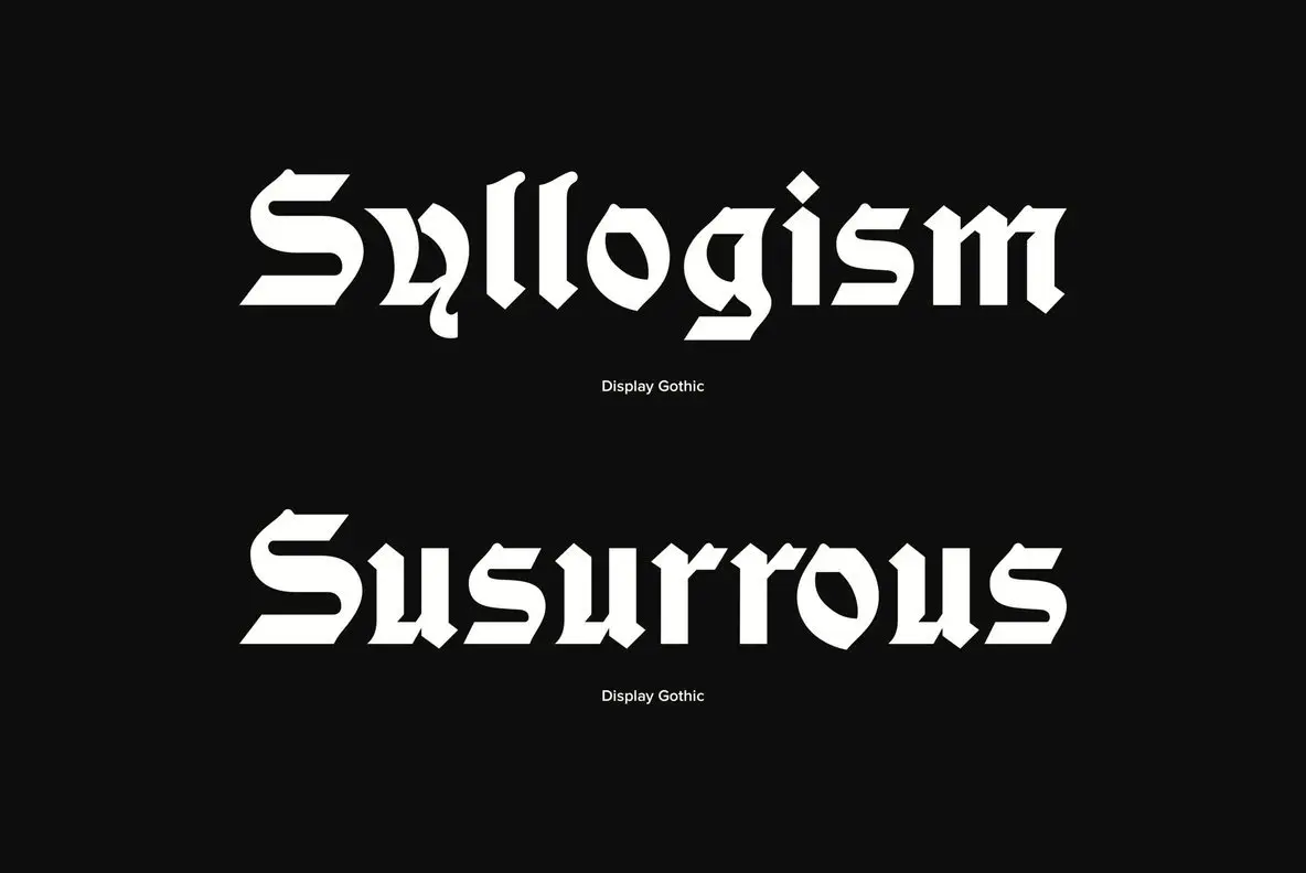 Display Gothic Font - YouWorkForThem