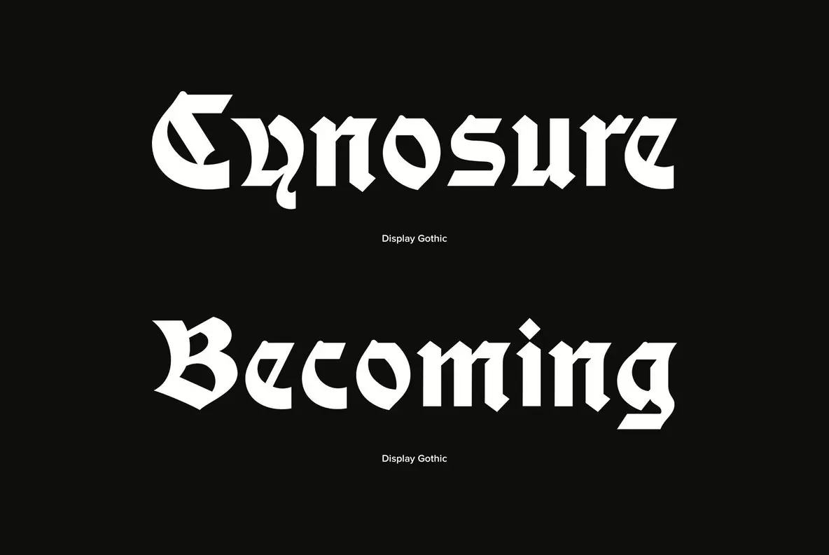 Display Gothic Font - YouWorkForThem