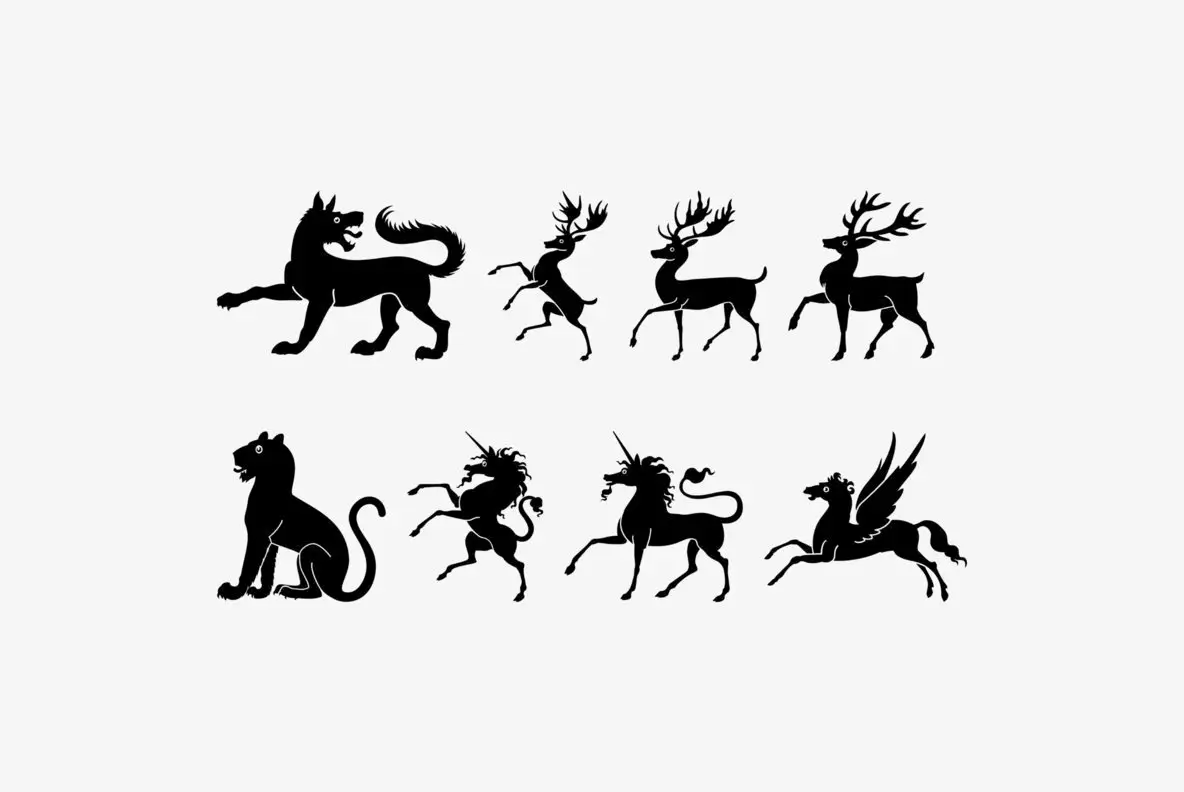 Heraldic Creatures Font - FontPath