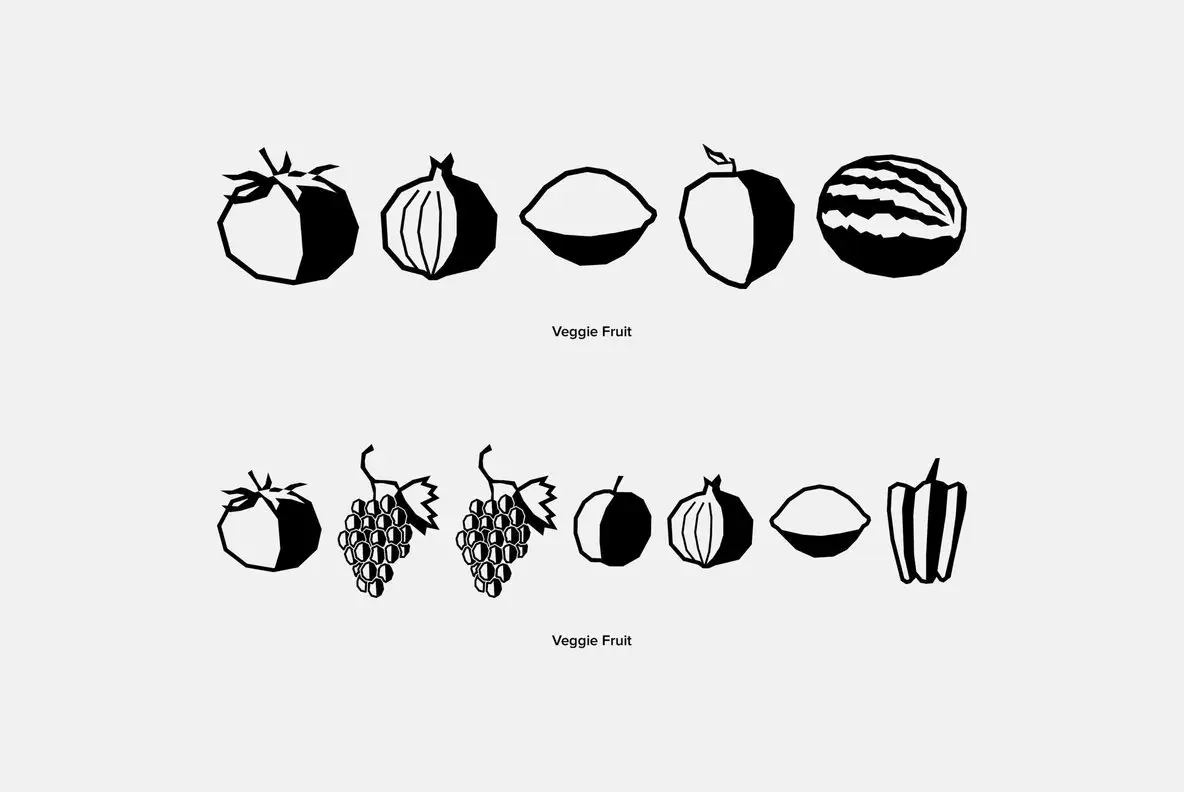 Veggie Fruit Font - YouWorkForThem