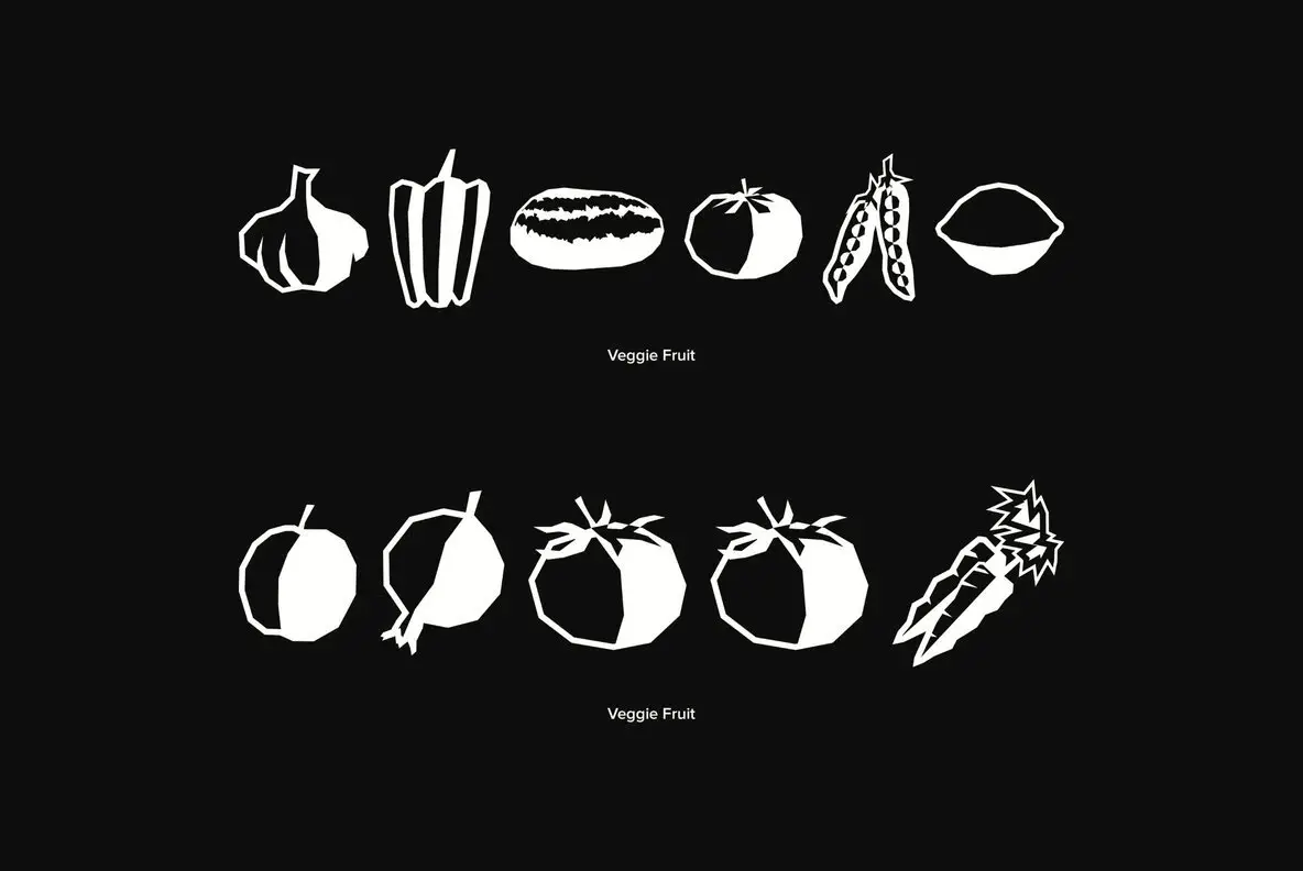 Veggie Fruit Font - YouWorkForThem