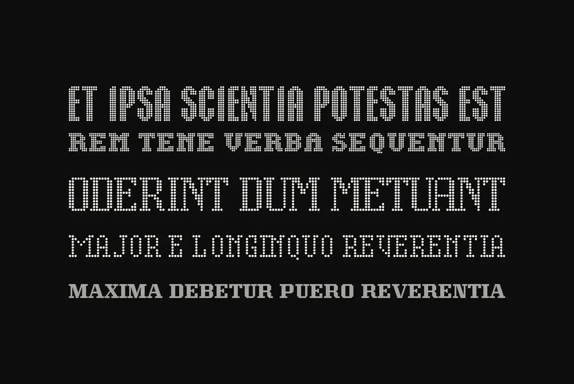 Display Dots Font Youworkforthem