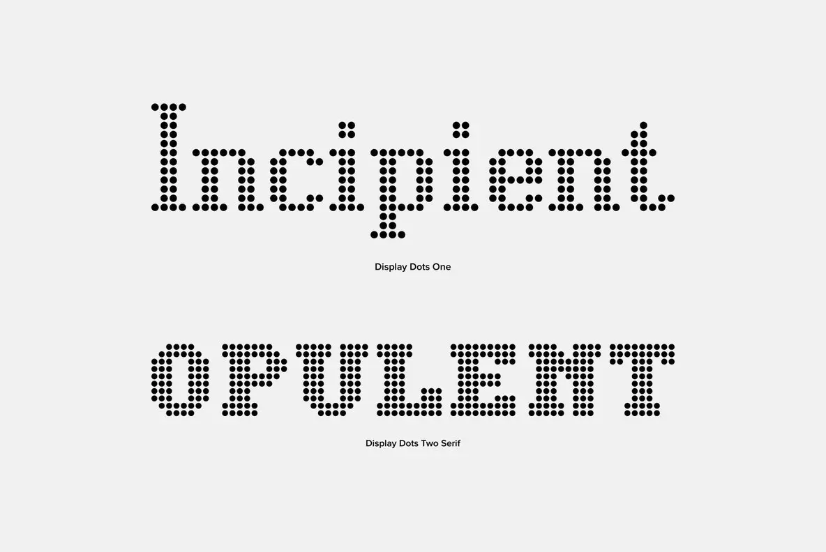 Display Dots Font - YouWorkForThem