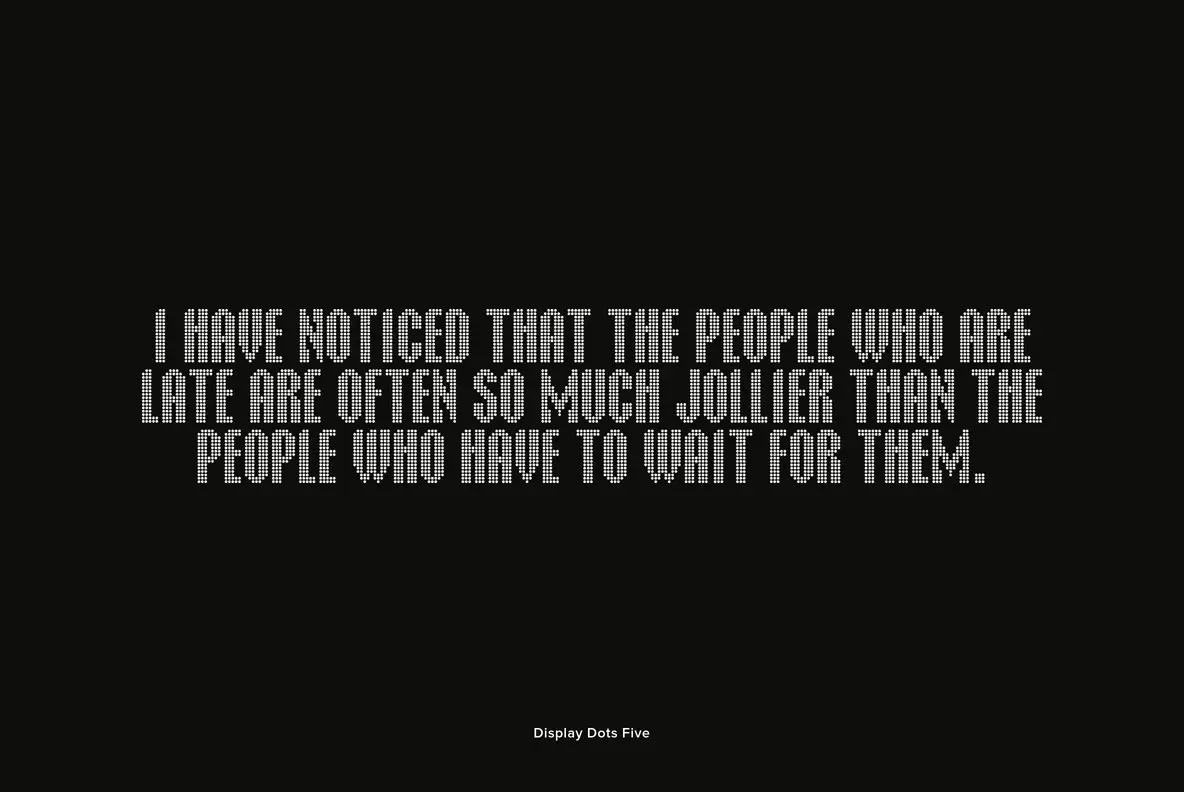 Display Dots Font - FontPath