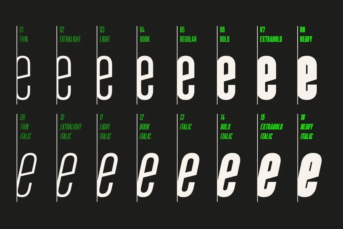 Heading Pro Ultra Compressed Font - FontPath