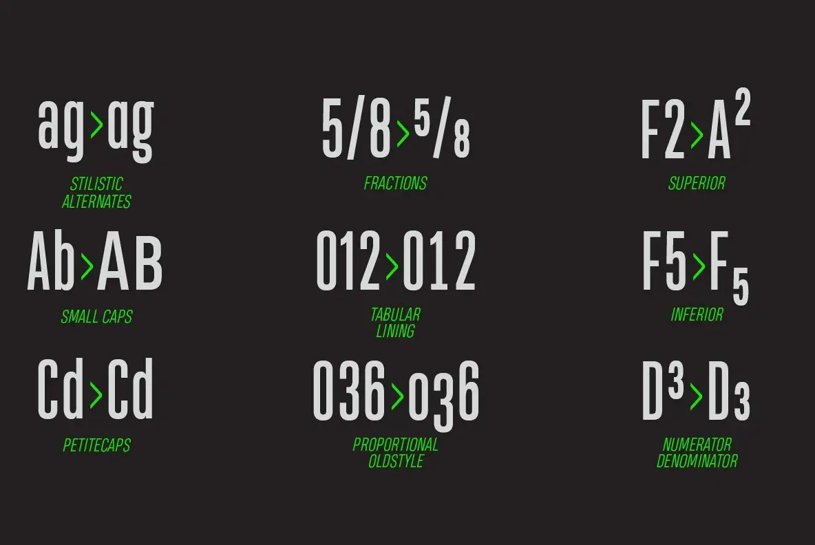 Heading Pro Ultra Compressed Font - FontPath