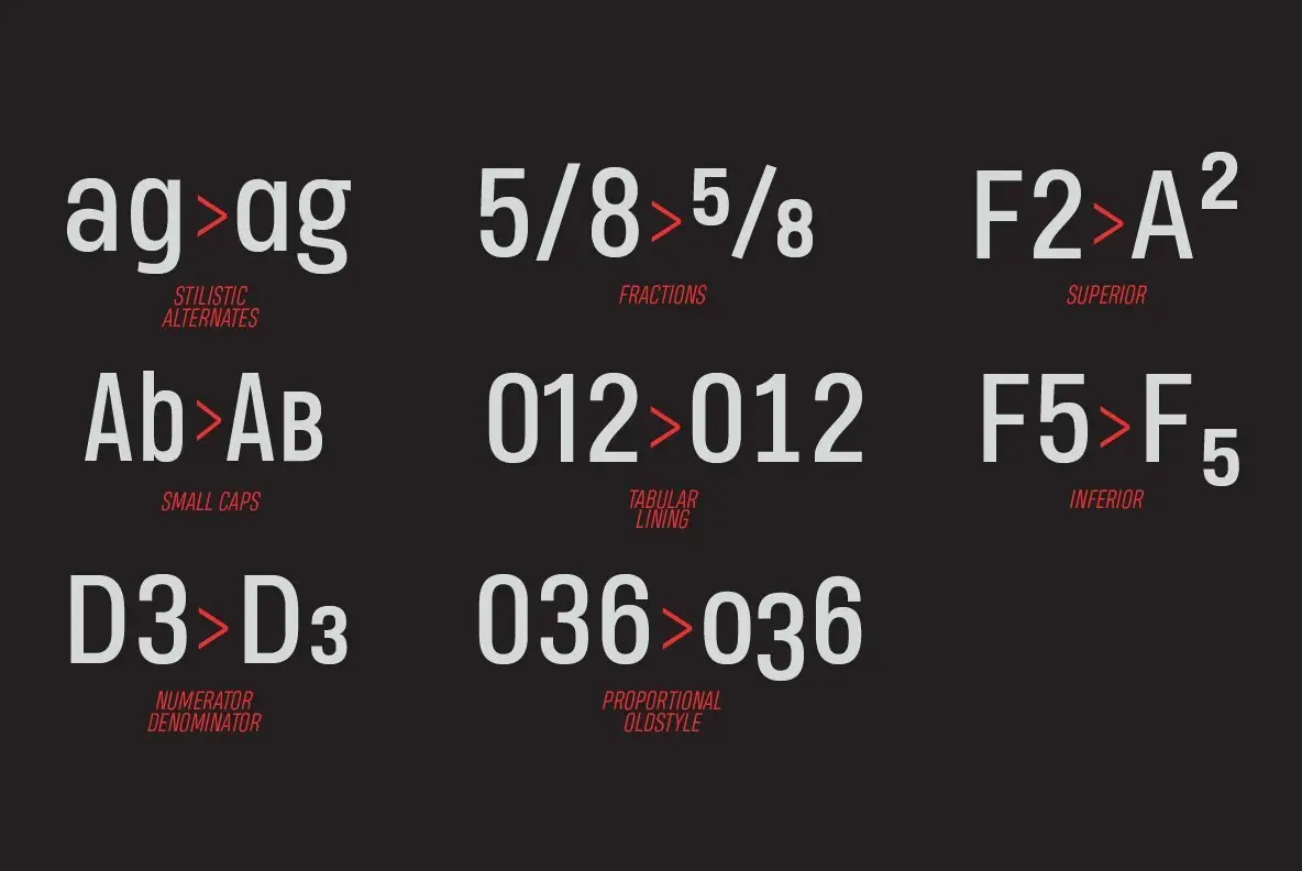 Heading Pro Text Font - FontPath
