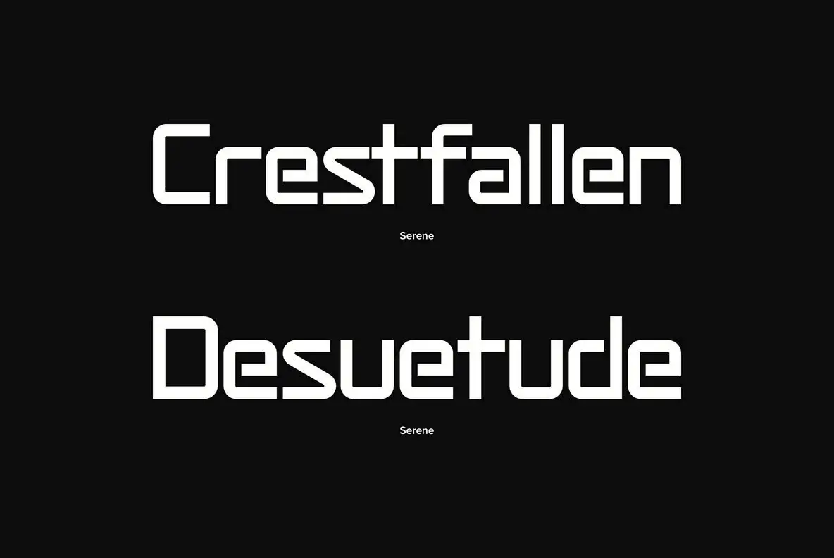 Serene Font - FontPath