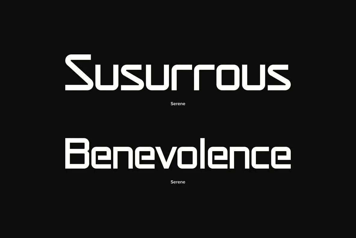 Serene Font - FontPath