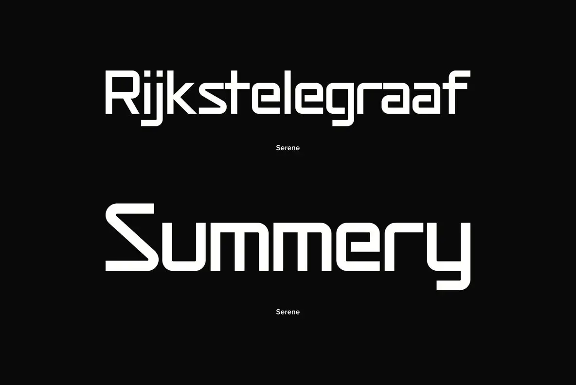 Serene Font - YouWorkForThem