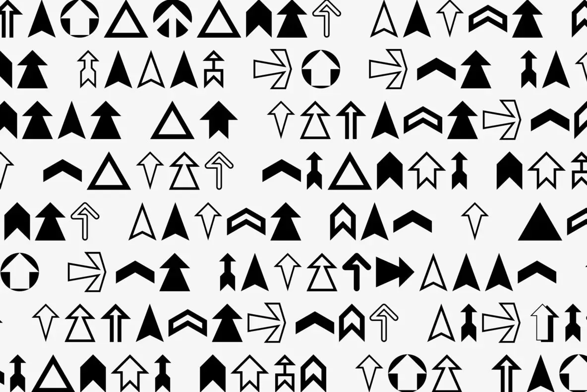 Geometric Arrows Font - FontPath