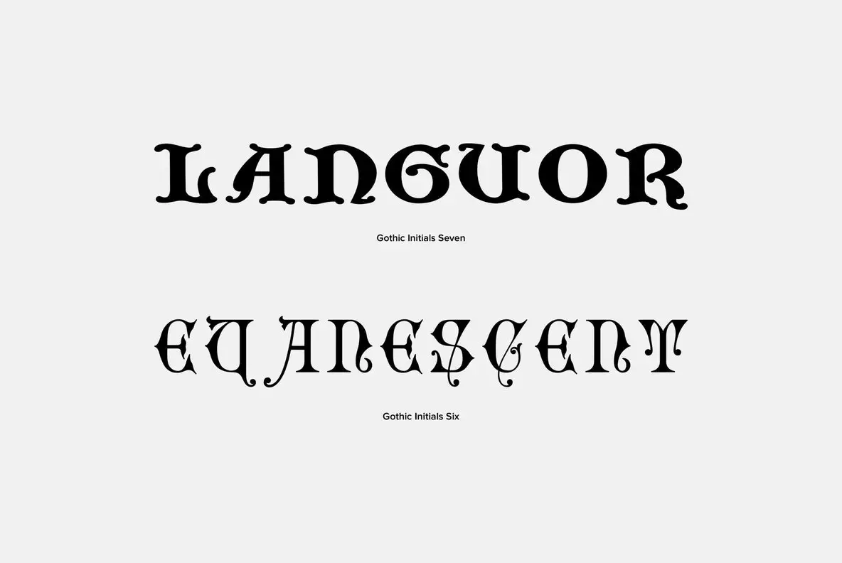 Gothic Initials Font - YouWorkForThem