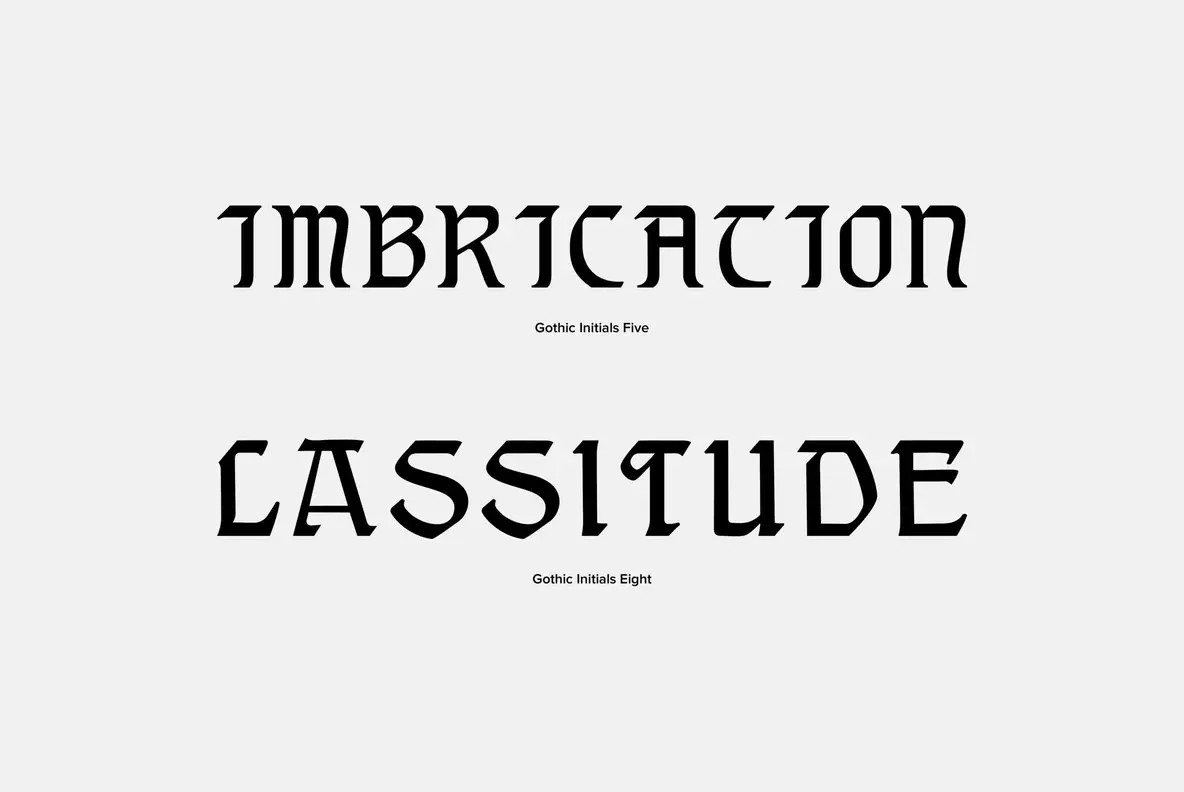 Gothic Initials Font - YouWorkForThem