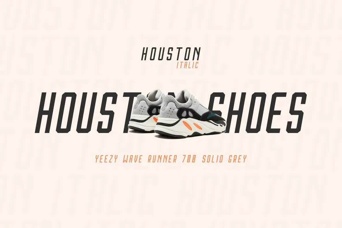 Houston Italic Font Family Font - FontPath