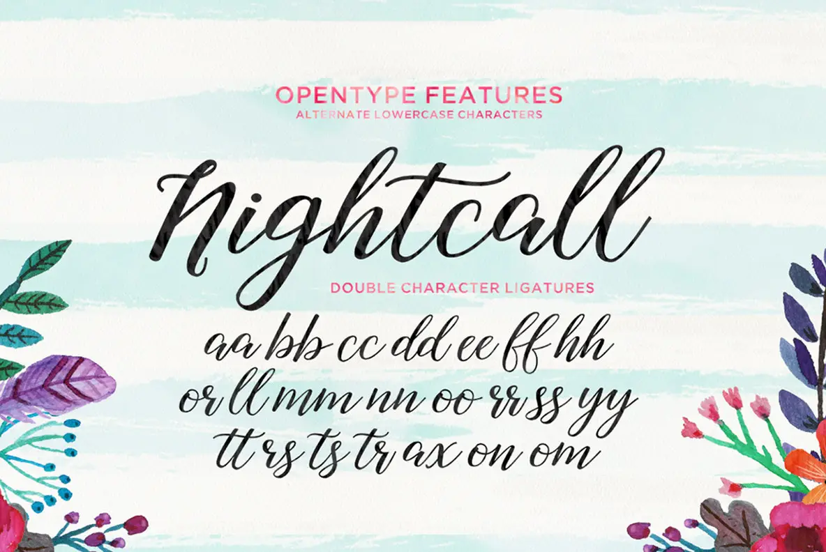 Nightcall Script Font - YouWorkForThem