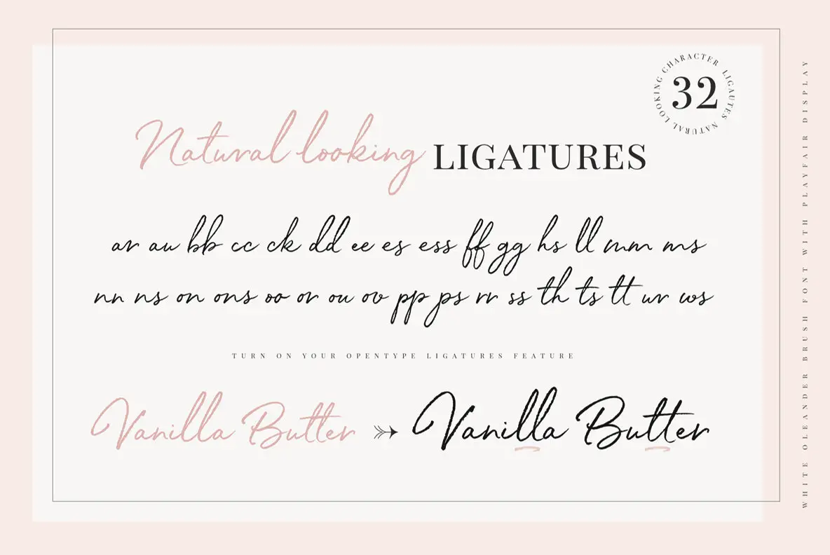 White Oleander Font - FontPath