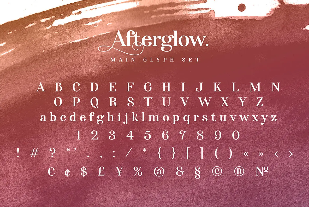 Afterglow Font - YouWorkForThem