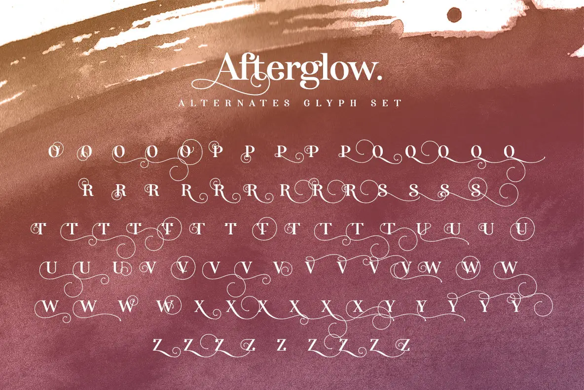 Afterglow Font - YouWorkForThem