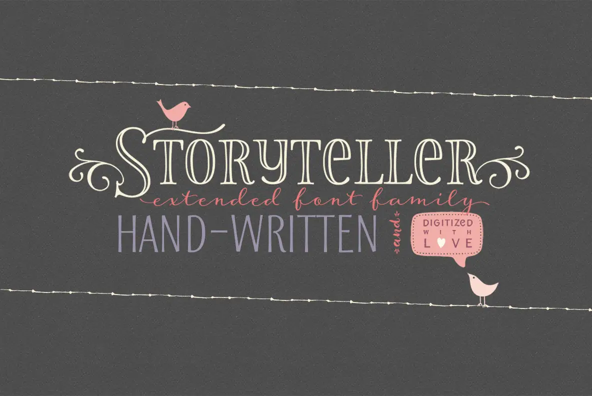 Storyteller Font - YouWorkForThem