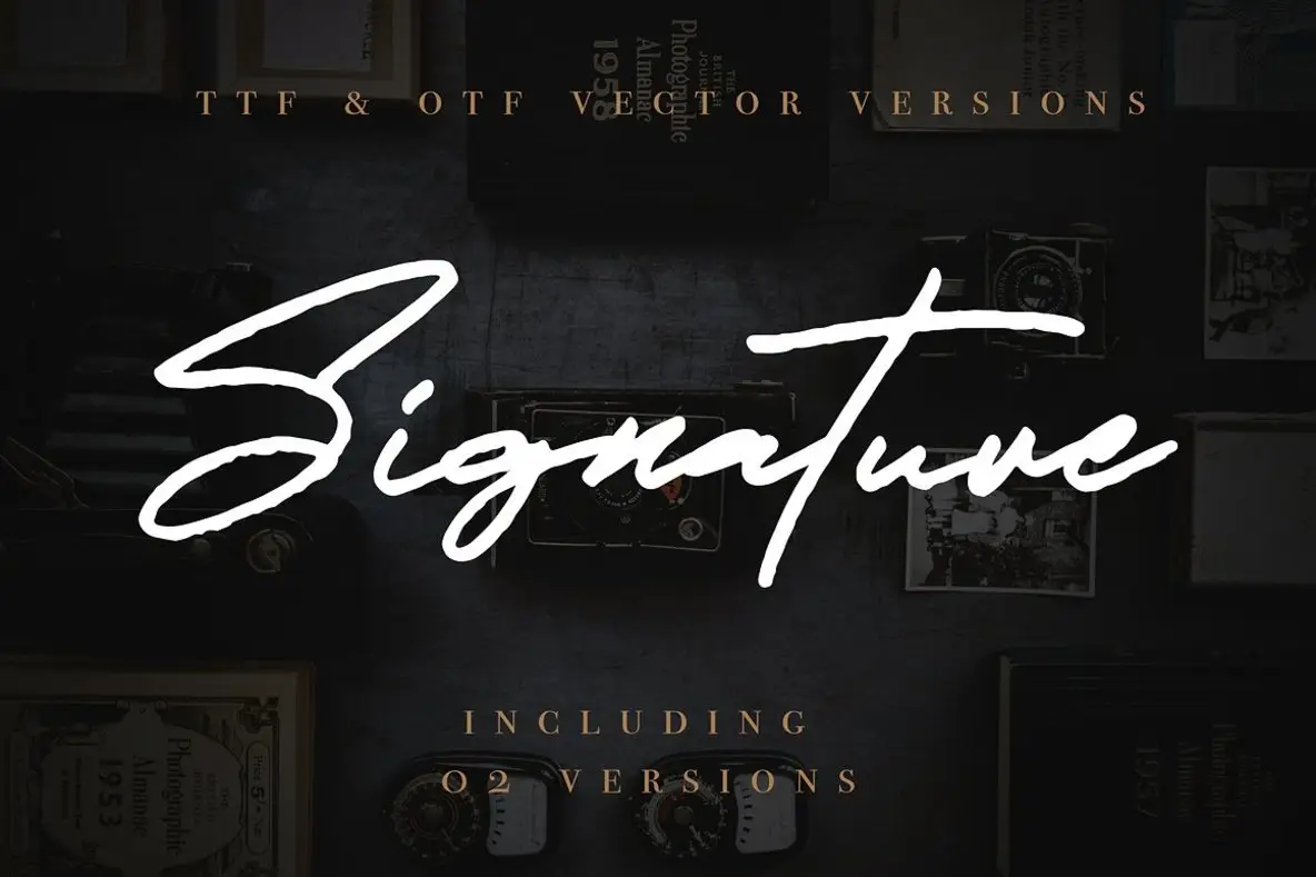 JV Signature SVG Font - YouWorkForThem