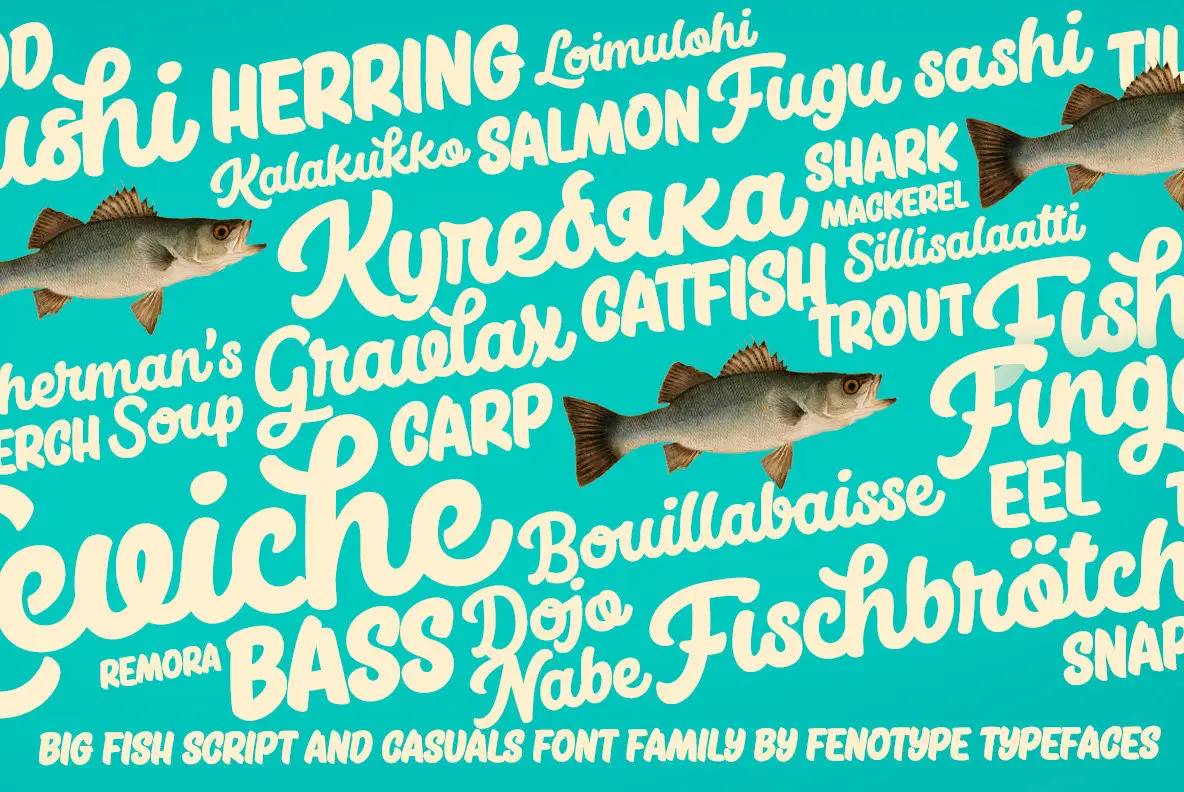 Big Fish Font - YouWorkForThem