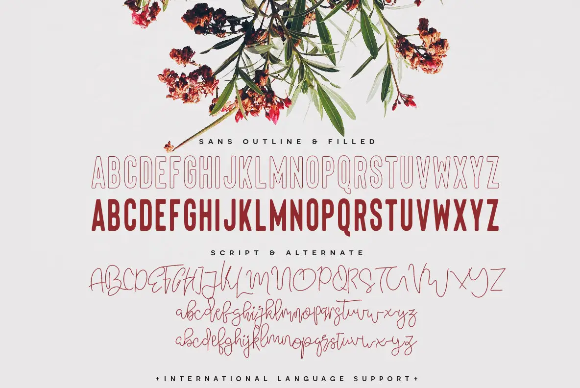 Floral Thunder Font - FontPath