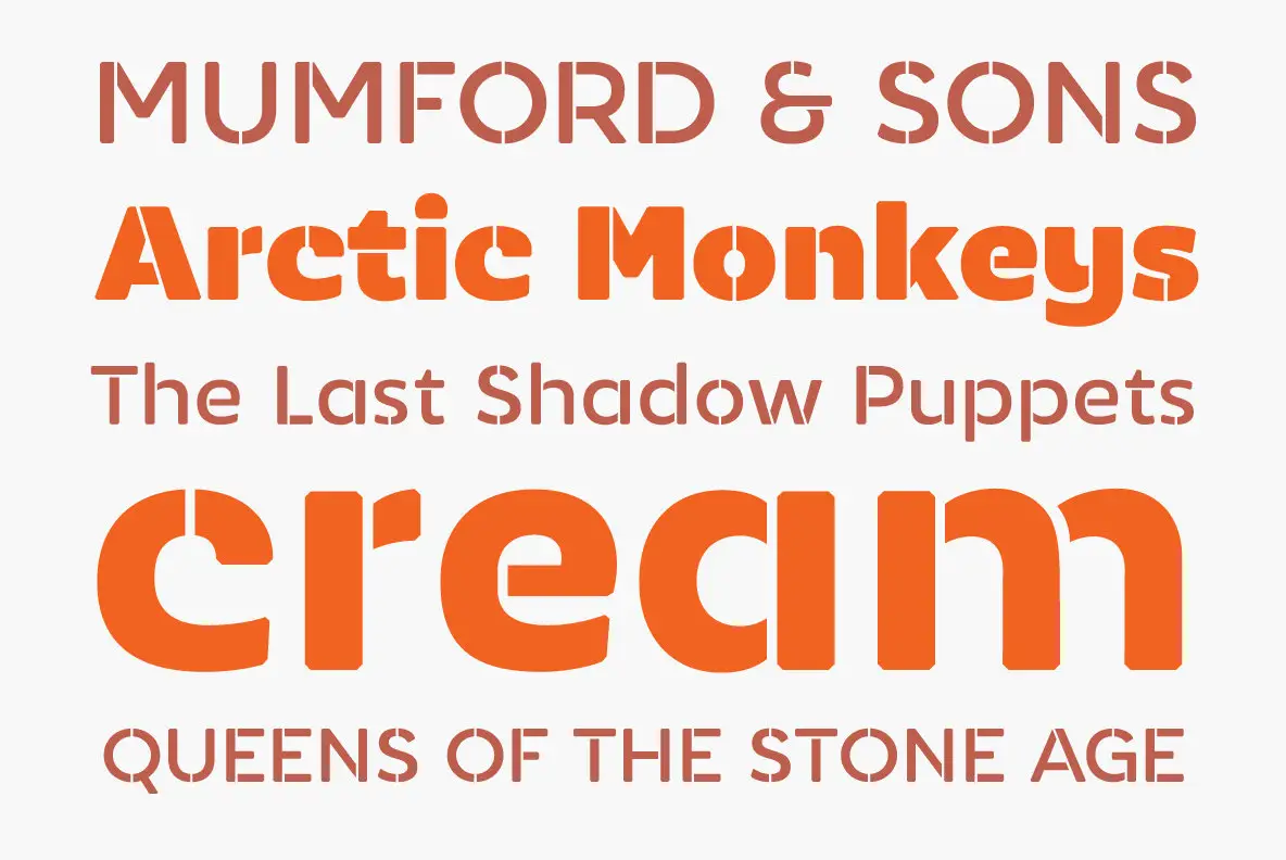 Monty Stencil Font - FontPath