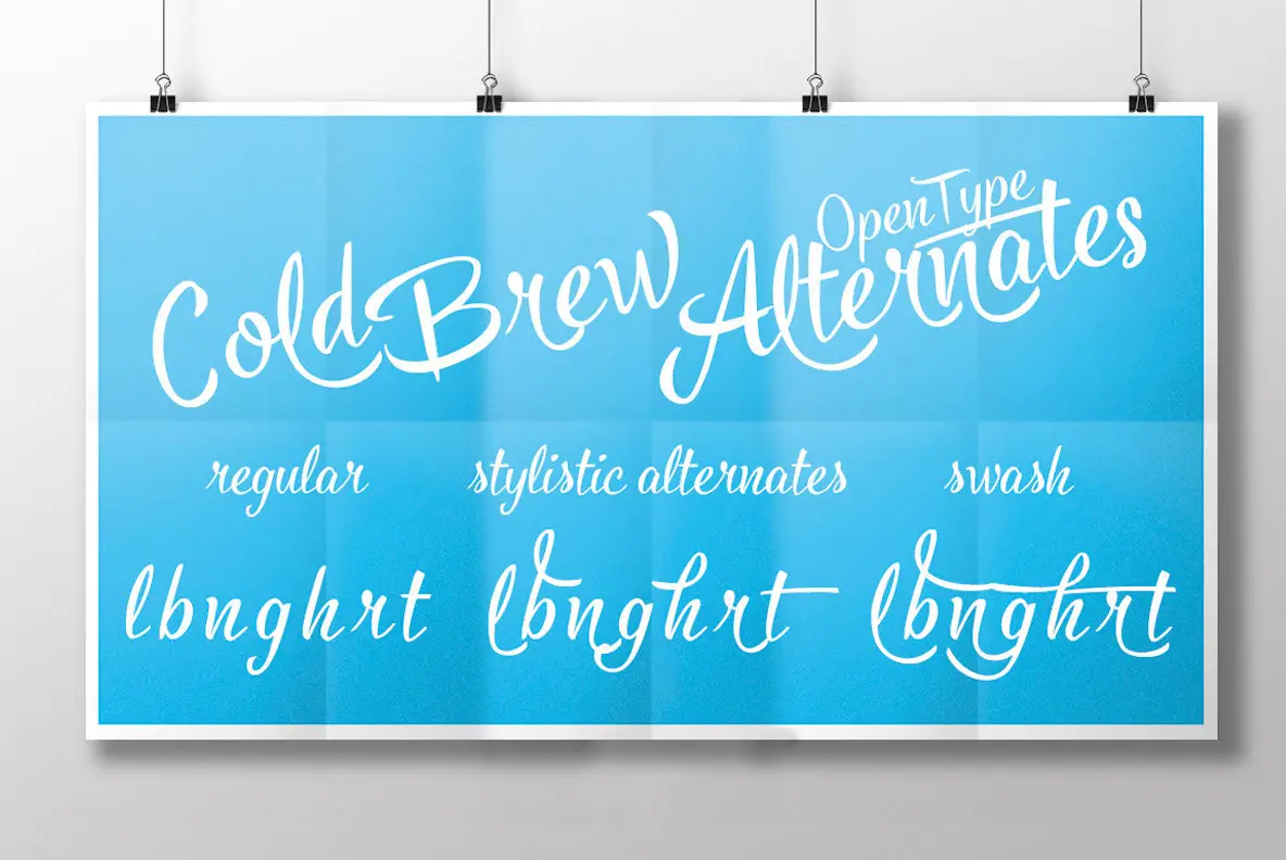 Cold Brew Font - YouWorkForThem