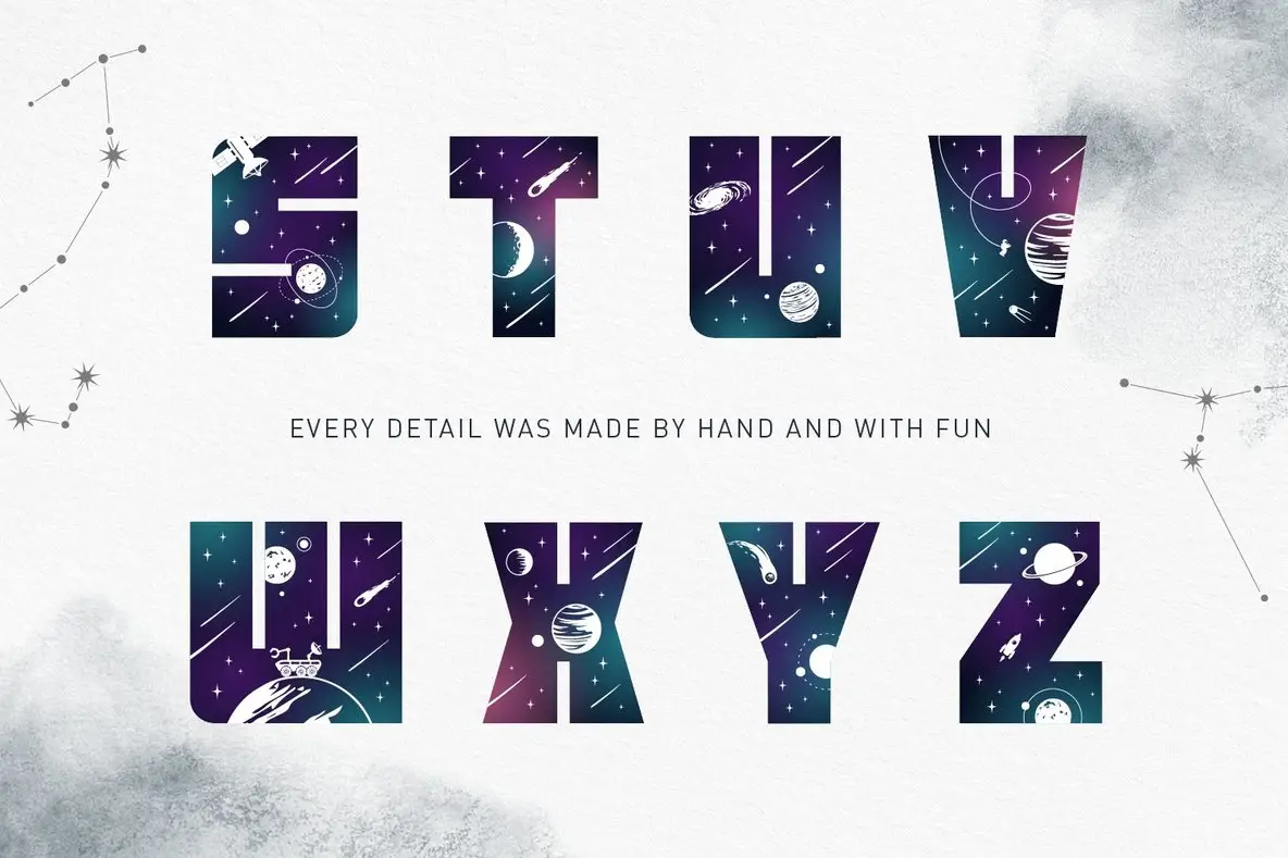 Lost In Space - SVG Font - YouWorkForThem
