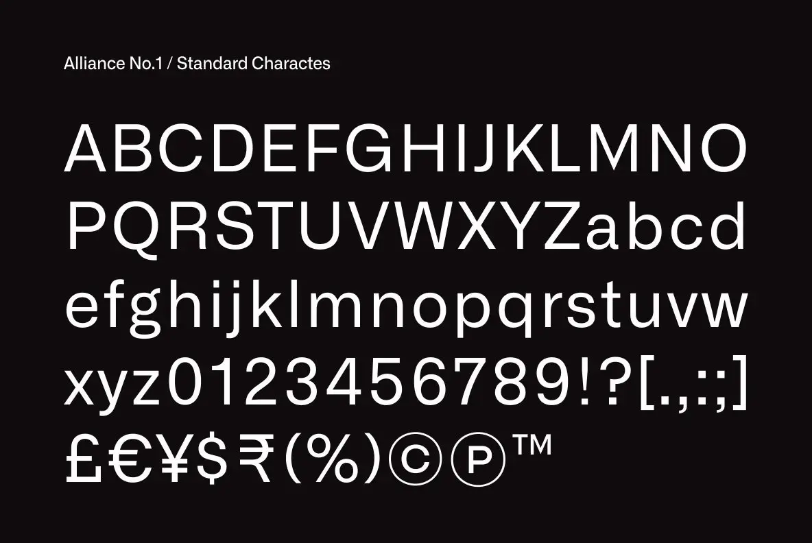 Alliance Font - YouWorkForThem