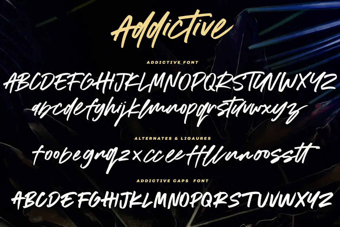 Addictive Font - YouWorkForThem