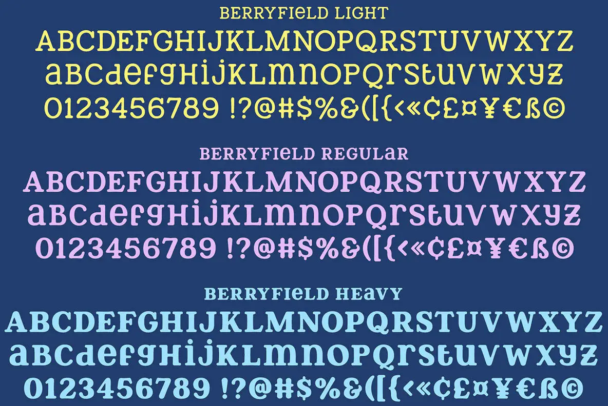 Berryfield Font - FontPath