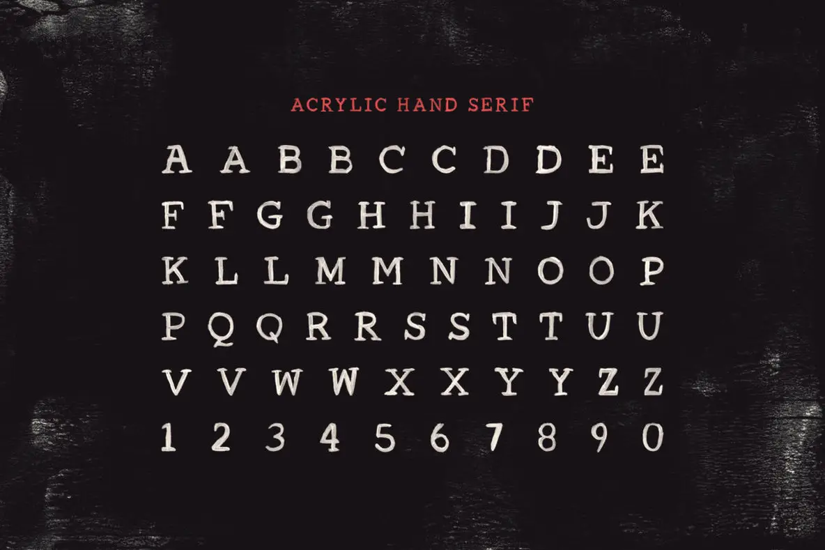 Acrylic Hand SVG Font - YouWorkForThem