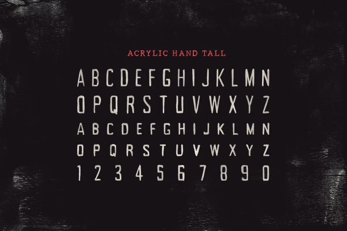 Acrylic Hand SVG Font Font - FontPath