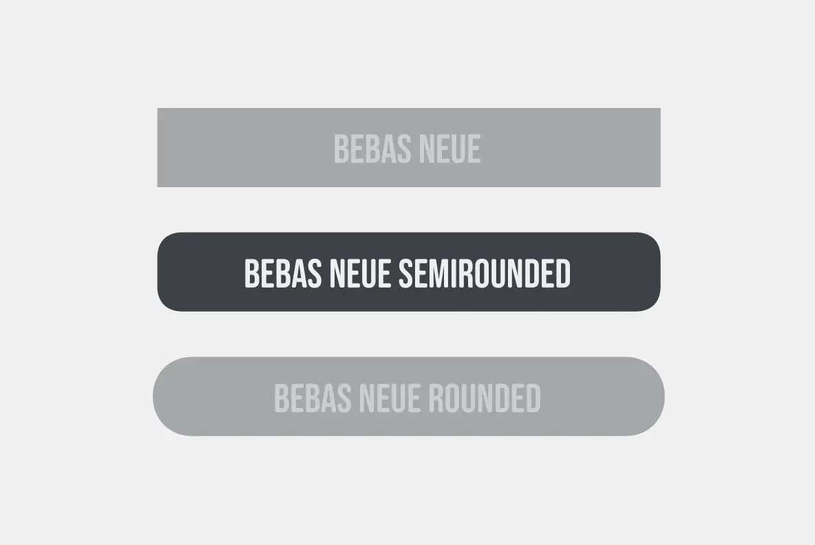 Bebas Neue SemiRounded Font - FontPath