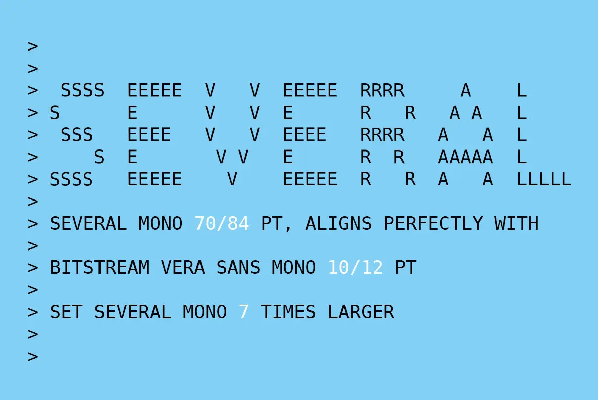 Several Mono Font - FontPath