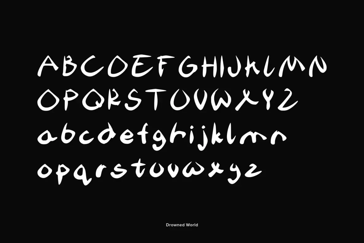 Drowned World Font - YouWorkForThem