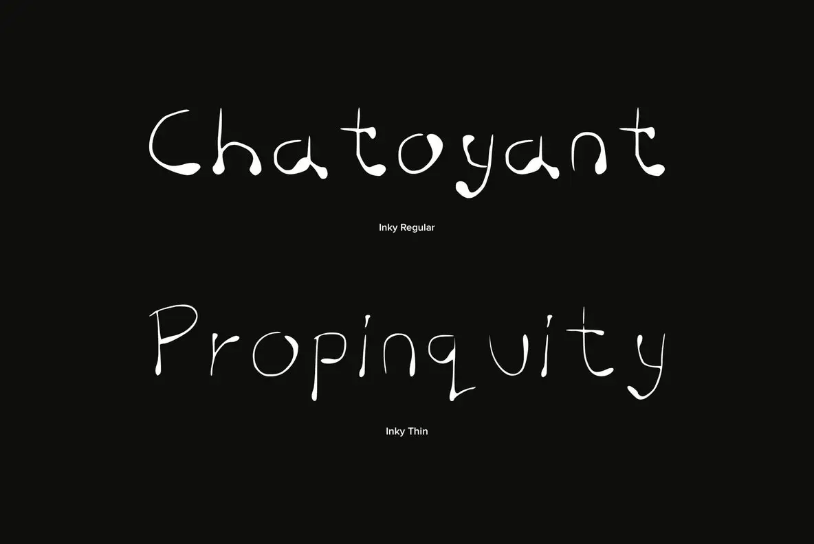 Inky Font - YouWorkForThem