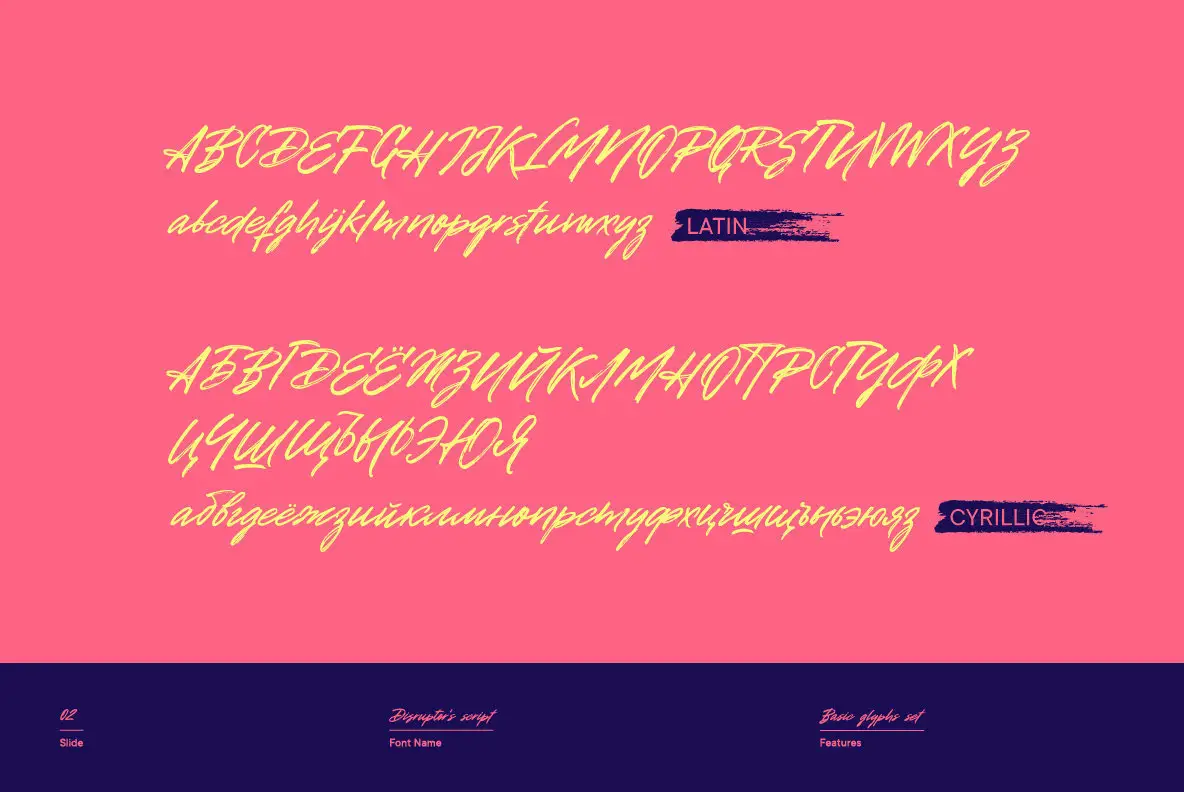 Disruptors Script Font - FontPath