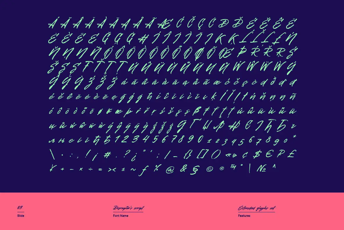 Disruptors Script Font - YouWorkForThem