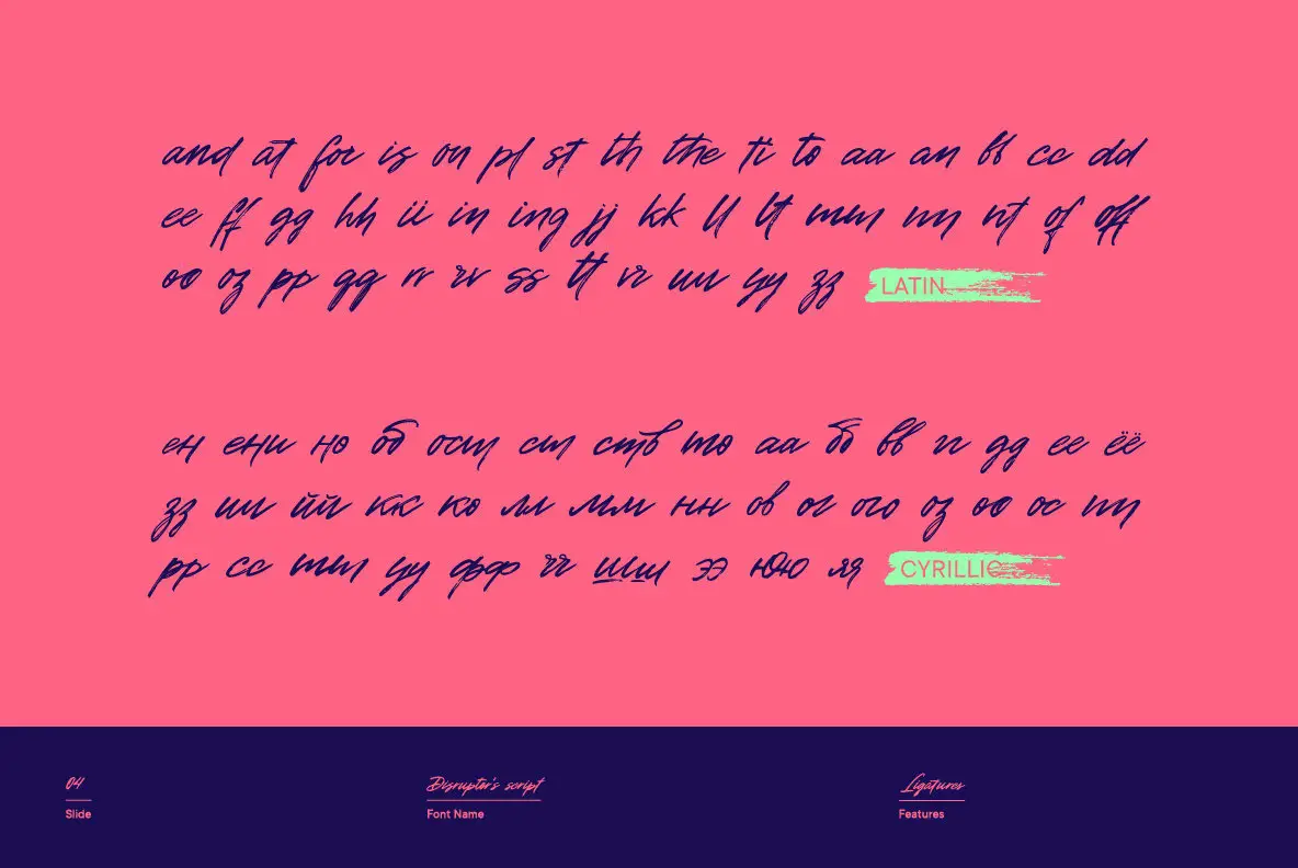 Disruptors Script Font - YouWorkForThem