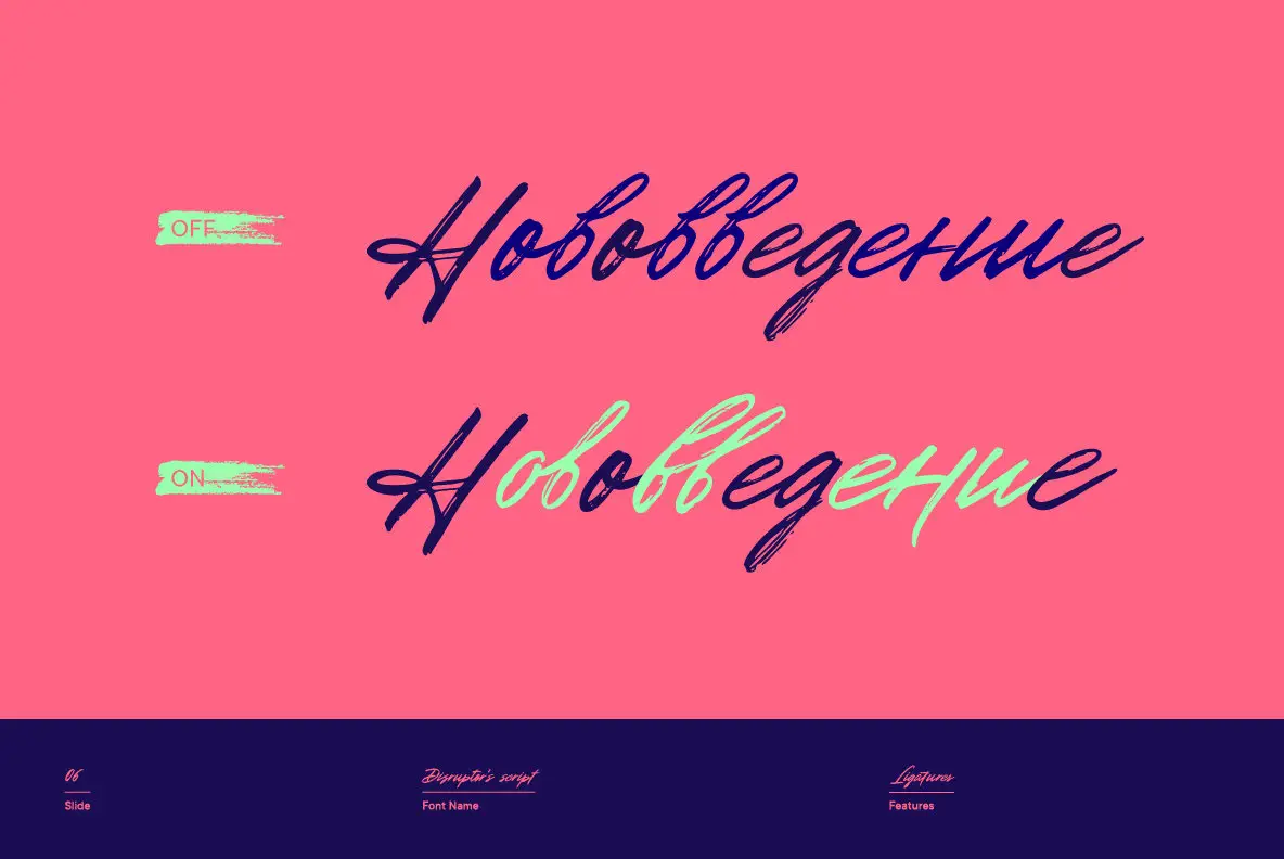 Disruptors Script Font - YouWorkForThem