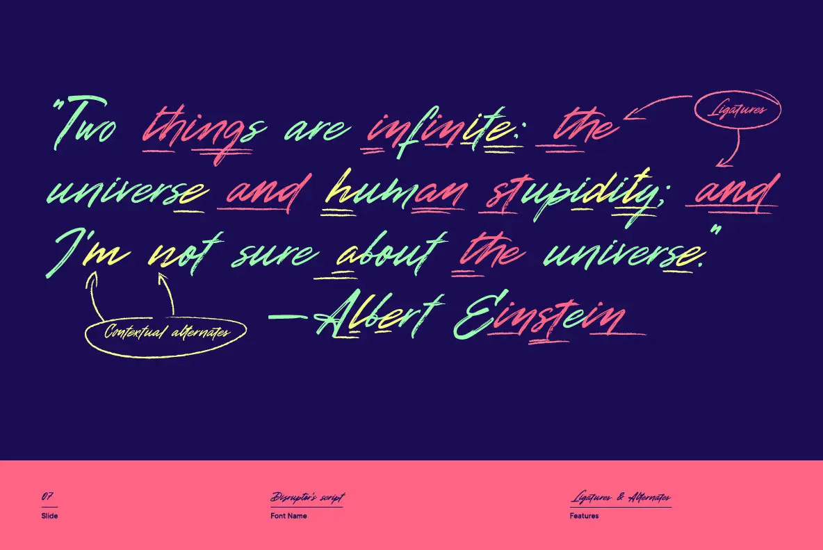 Disruptors Script Font - YouWorkForThem