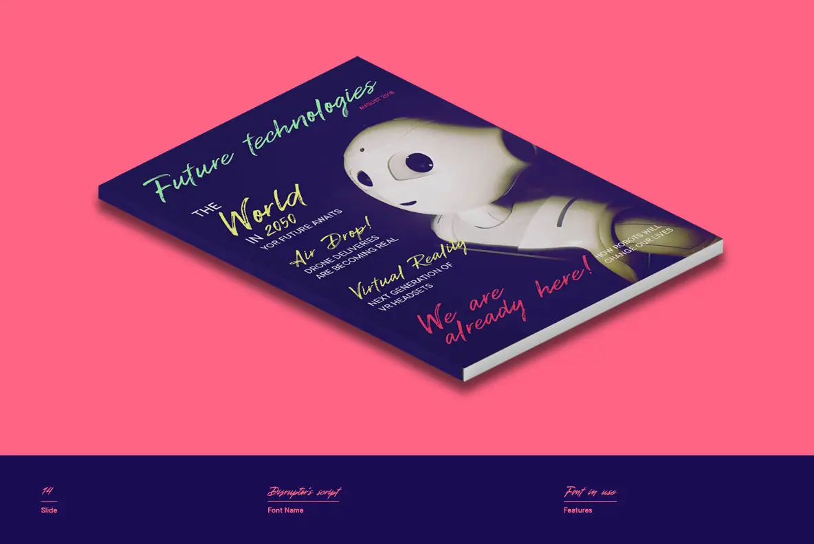 Disruptors Script Font - YouWorkForThem