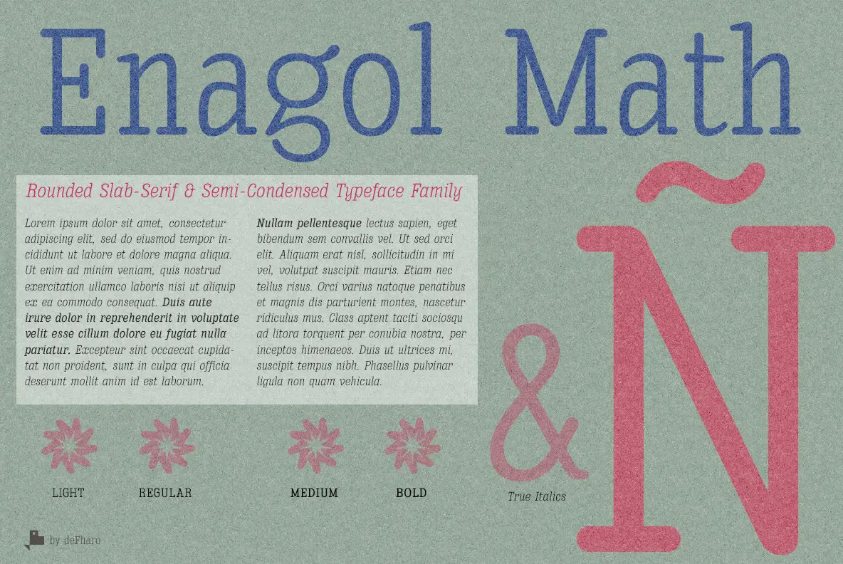 Enagol Math Font - YouWorkForThem